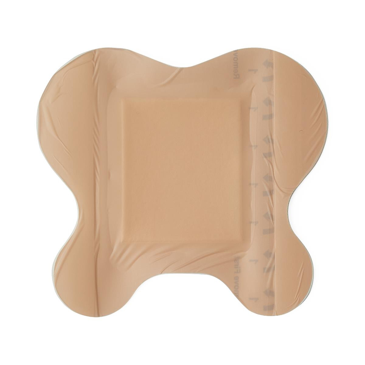 Medline Optifoam Sacrum Adhesive Foam Wound Dressing, 100/cs