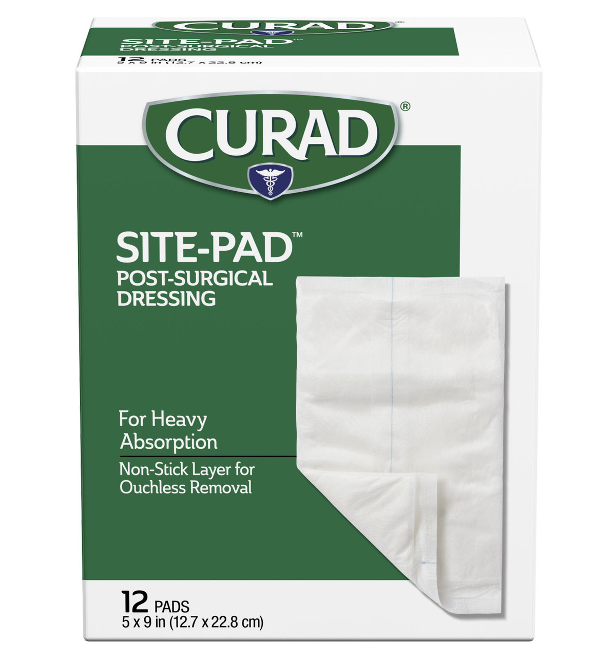 Medline CURAD Site-Pad Post-Surgical Dressings, 5" x 9"