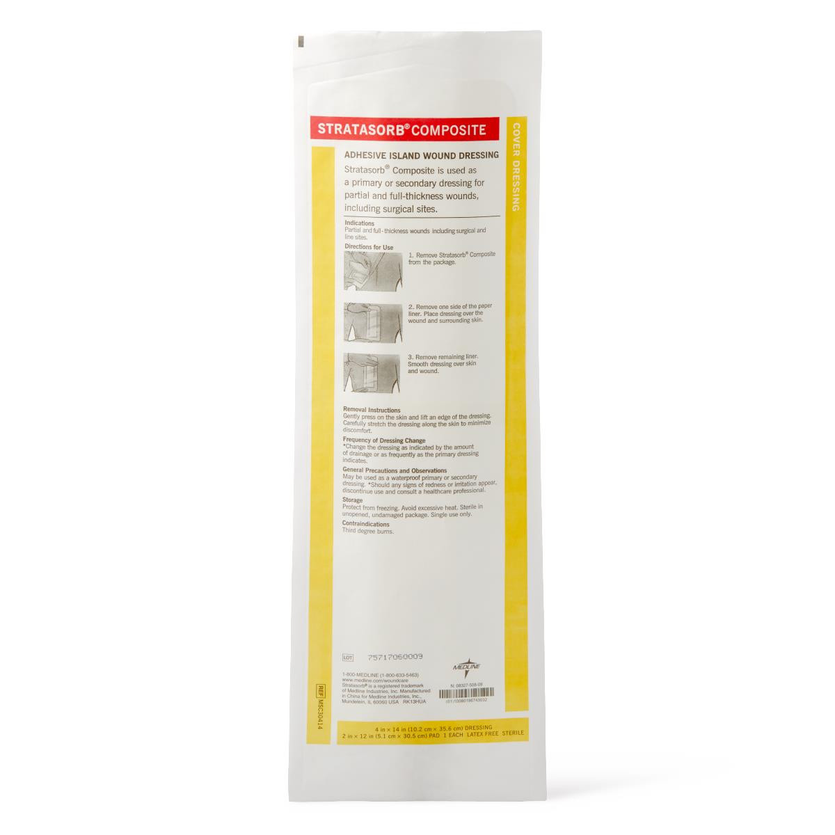 Medline Stratasorb Waterproof Adhesive Island Wound Dressings