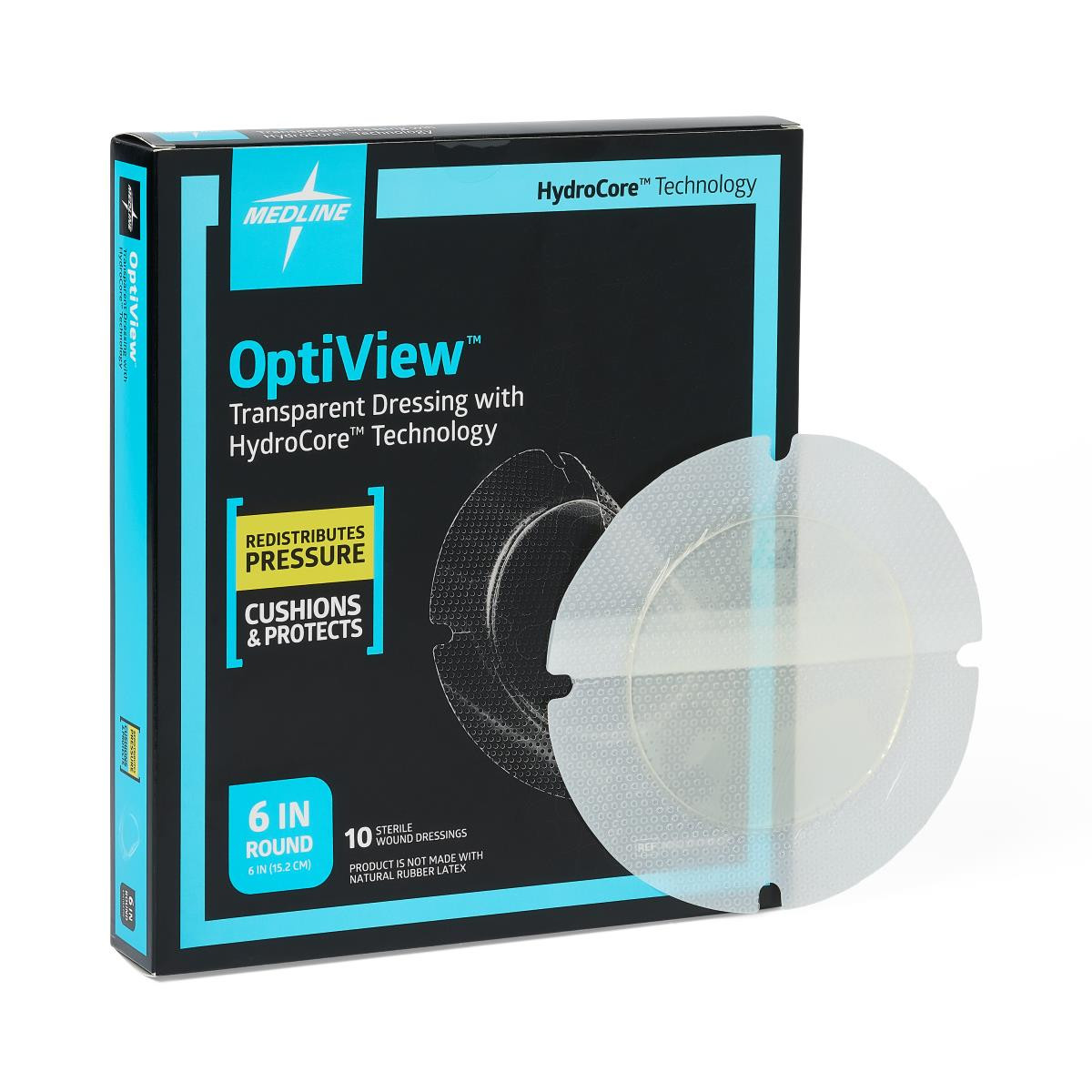 Medline OptiView Transparent Dressings with HydroCore