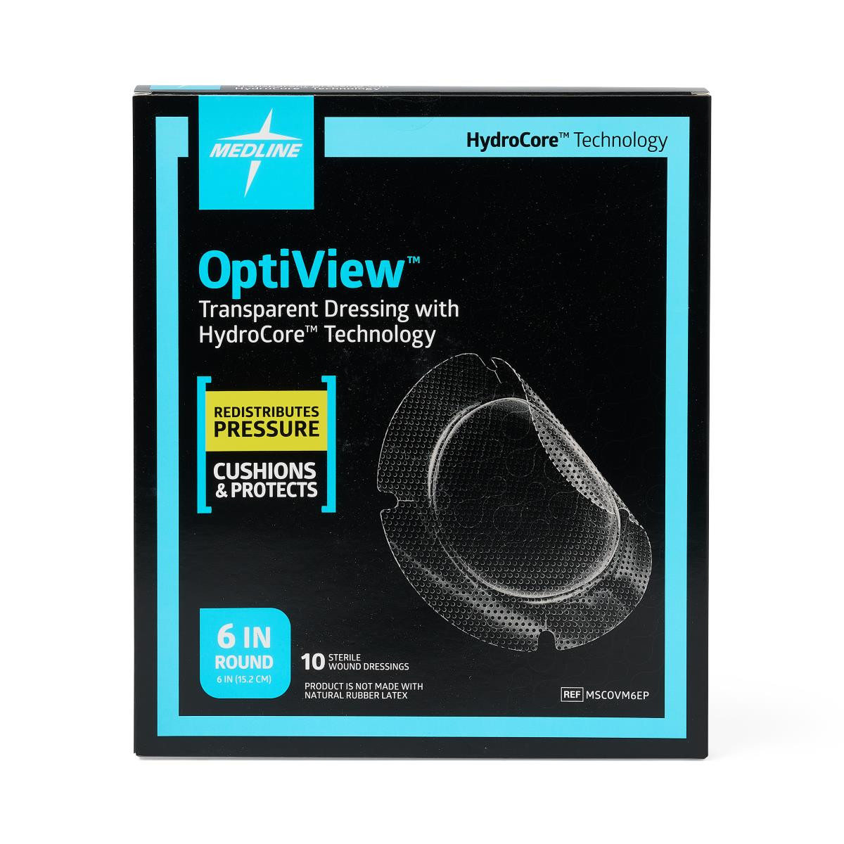 Medline OptiView Transparent Dressings with HydroCore