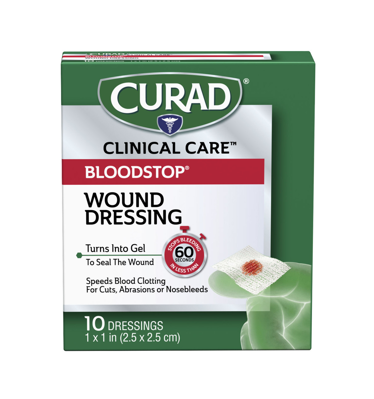 Medline CURAD Bloodstop Hemostatic Gauze, 120/case