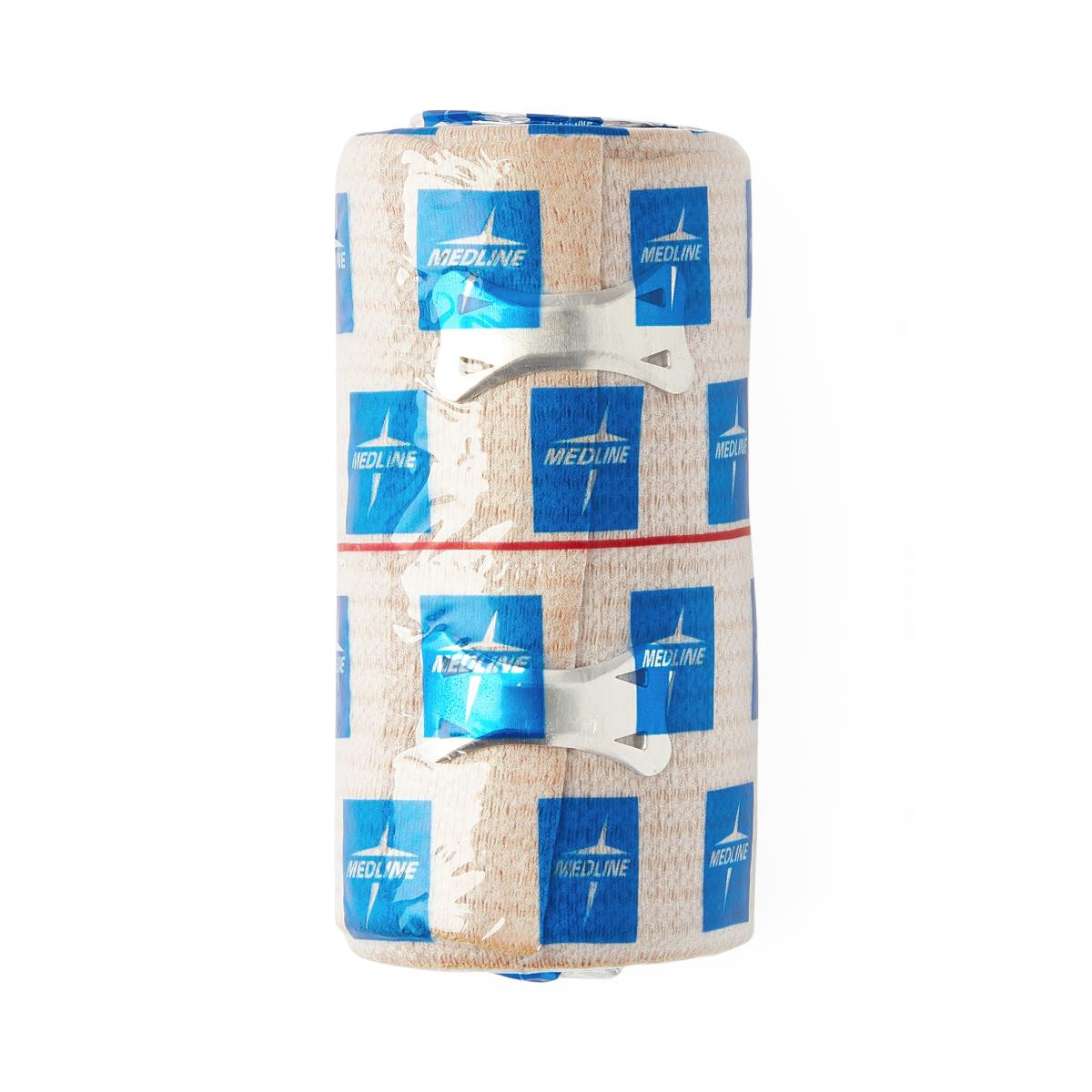 Medline Soft-Wrap Elastic Bandage with Clips, 50/case