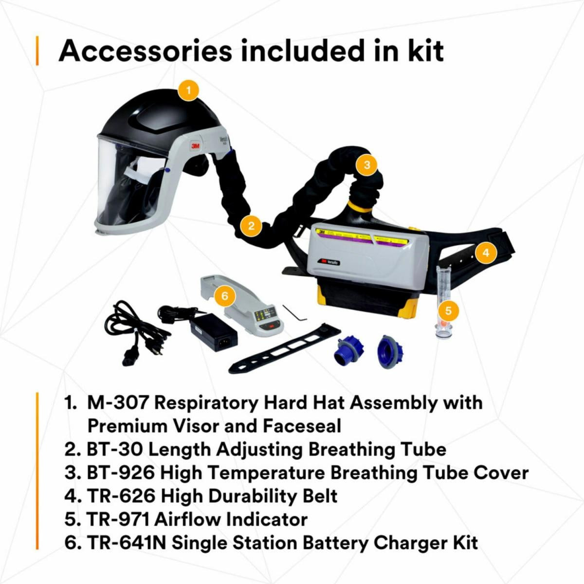 3M Versaflo TR-800-HIK PAPR, Heavy Industry Kit, Intrinsically Safe