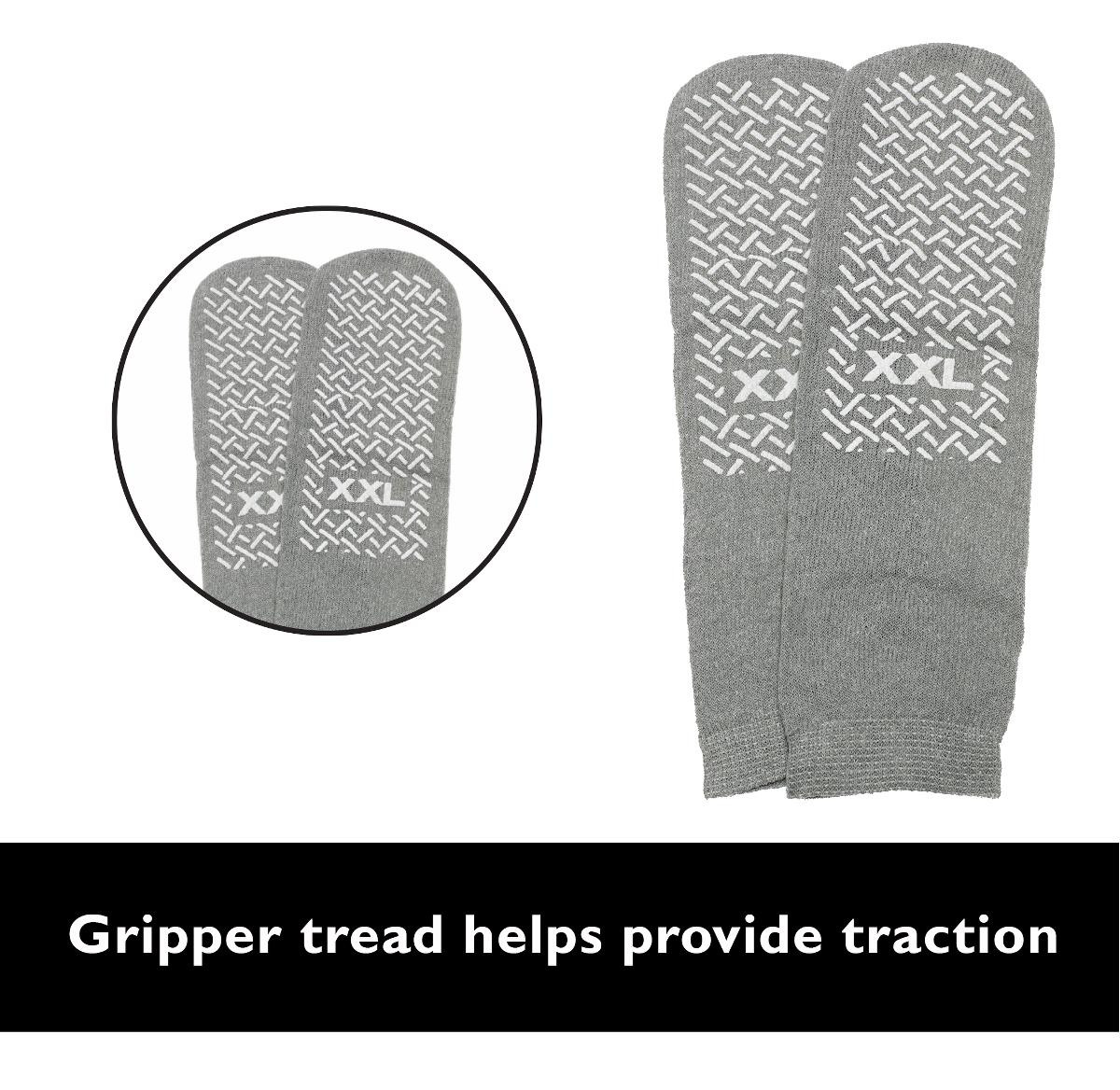 Medline Single-Tread Patient Slippers with Terry Inside