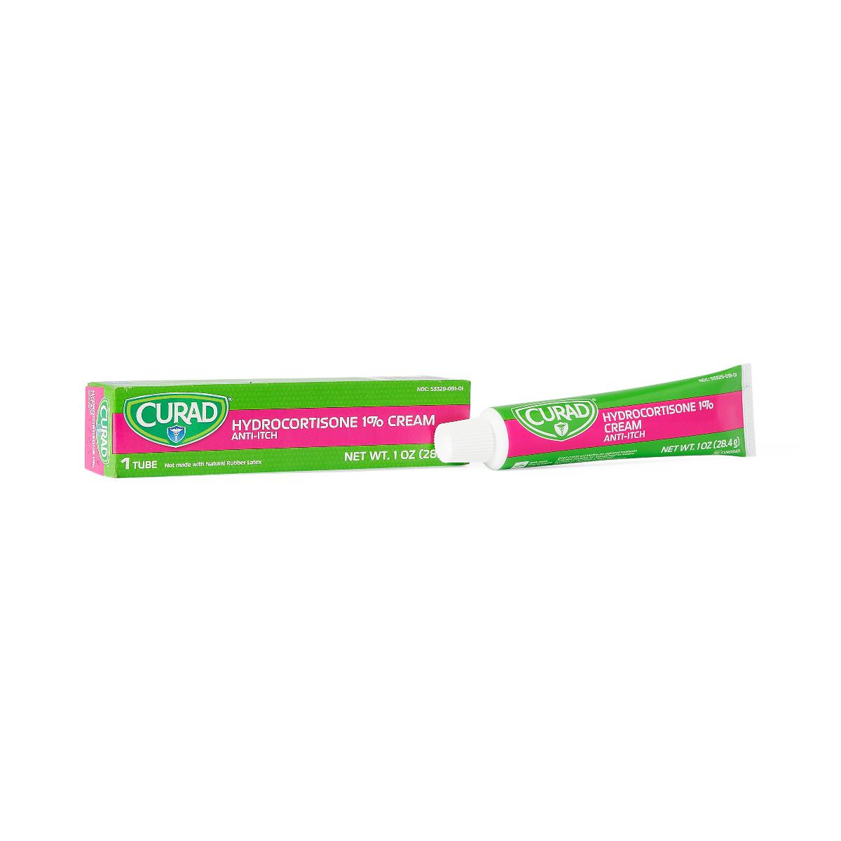 CURAD Hydrocortisone Anti-Itch Cream, 1%, 1 oz. Tube