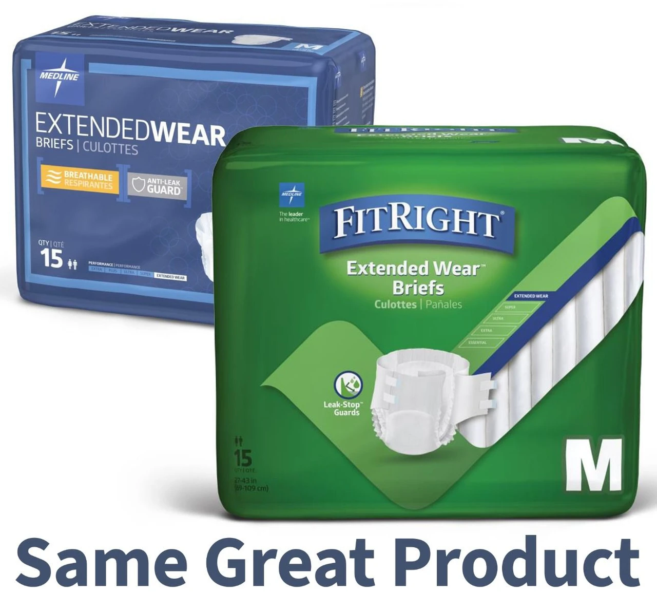 FitRight Extended Wear Adult Incontinence Briefs, 60/case