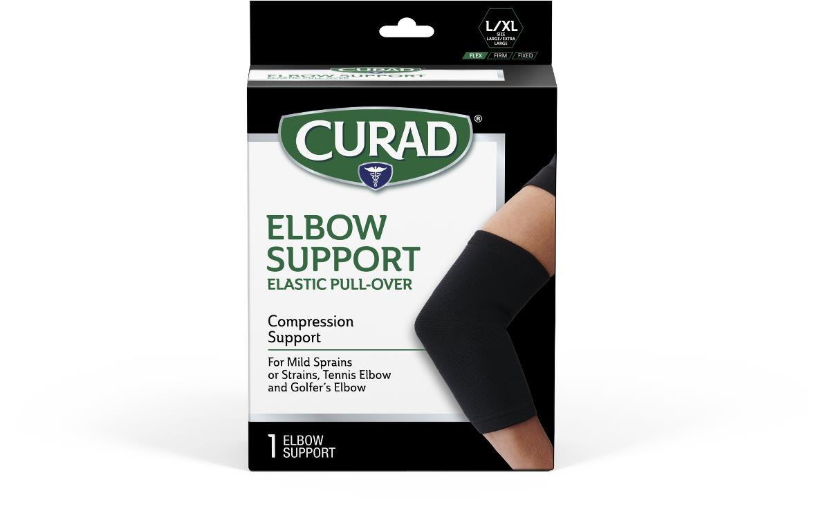 CURAD Elastic Pull-Over Elbow Support, 4/case