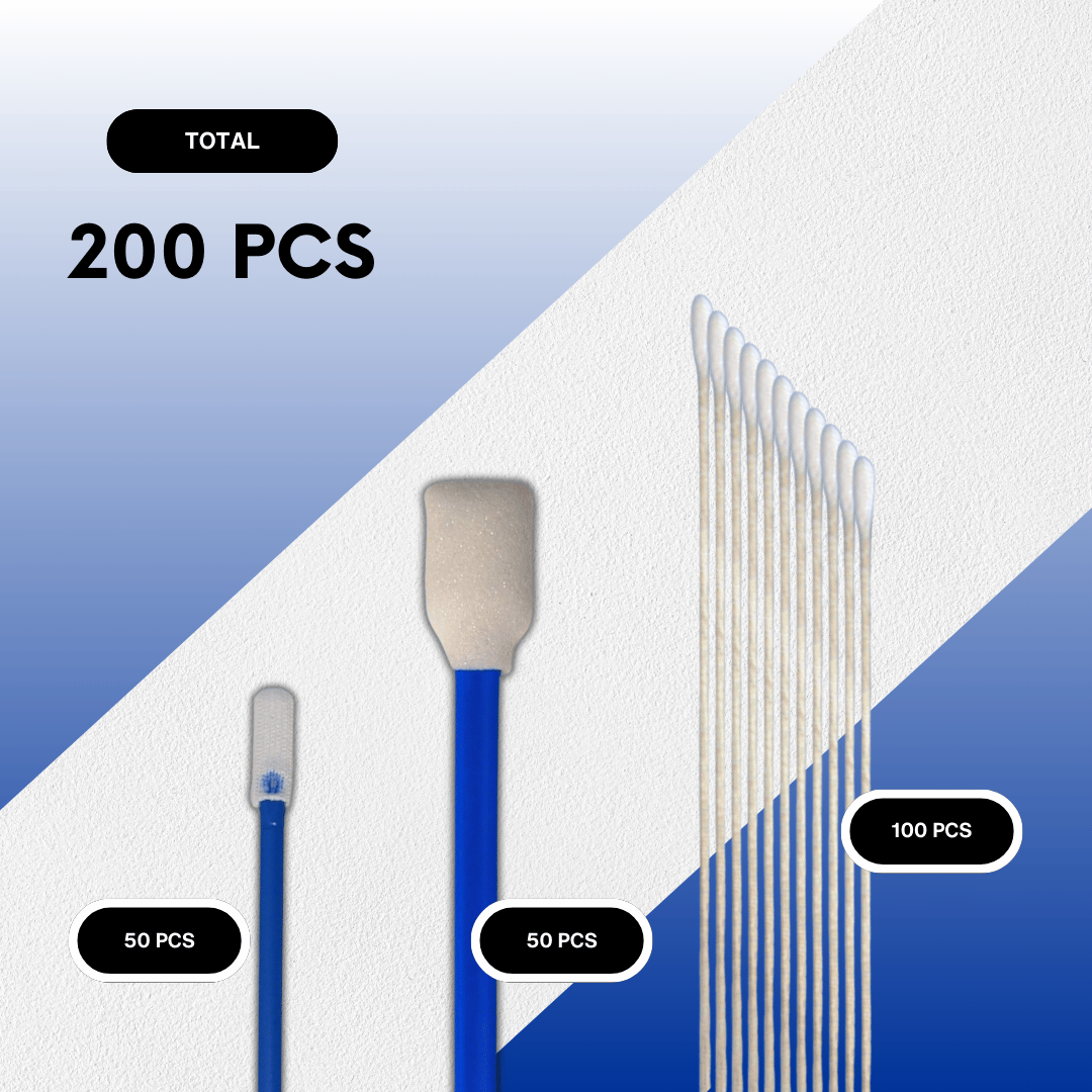 Precision Gun Cleaning Swab Kit - Foam, Microfiber & Cotton