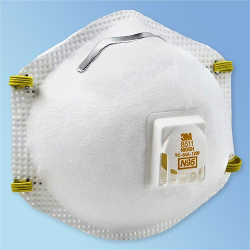 3M 8511 N95 Cool Flow Respirator with Valve by Harmony