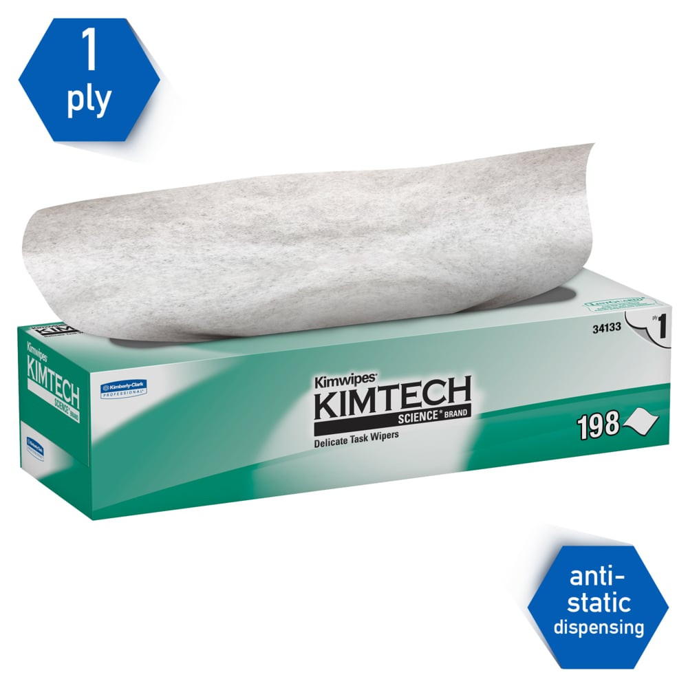 Kimtech 34133 Kimwipes Delicate Task Wipers, 11.22" x 12.3"