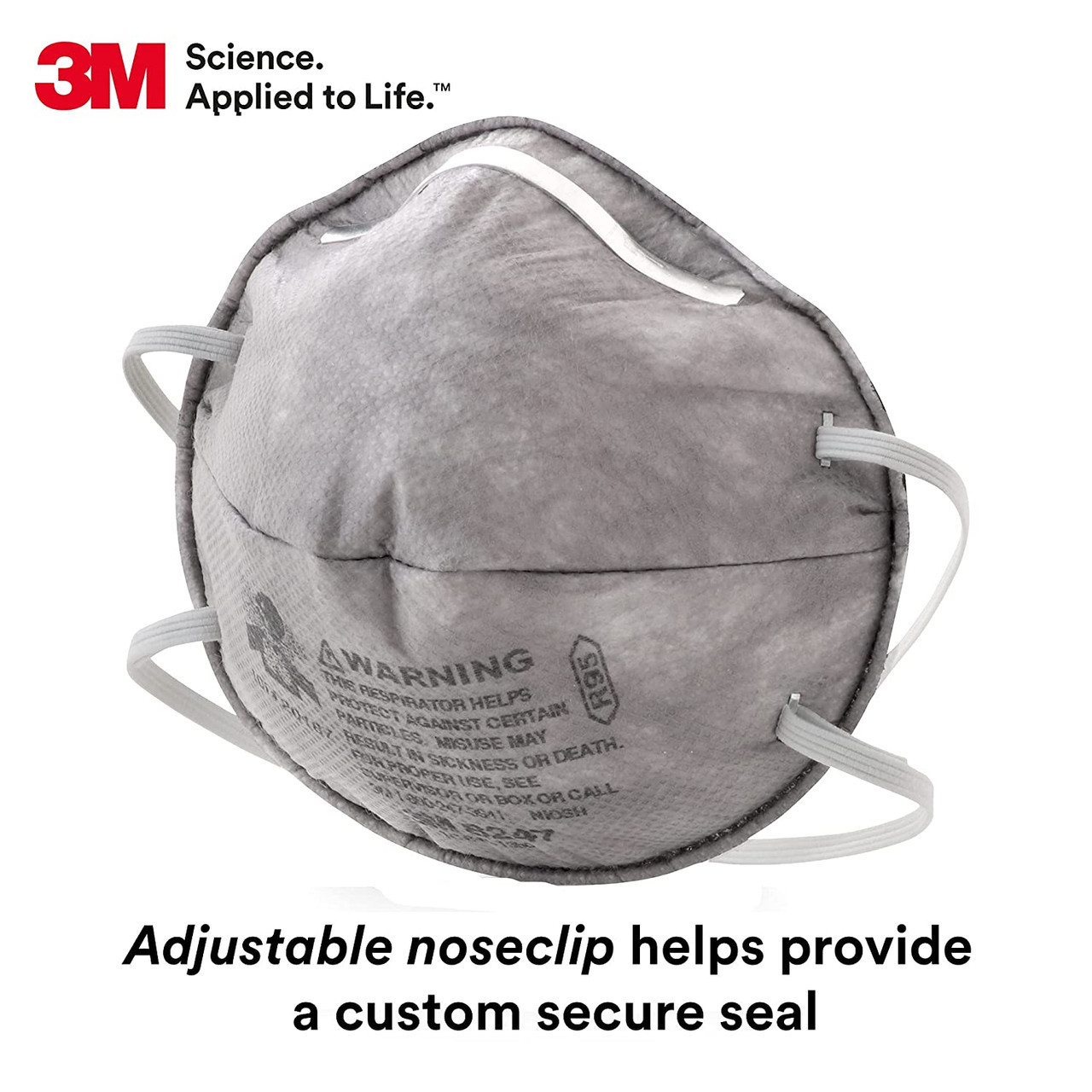 Save on 3M 8247 R95 Disposable Respirator Masks at Harmony