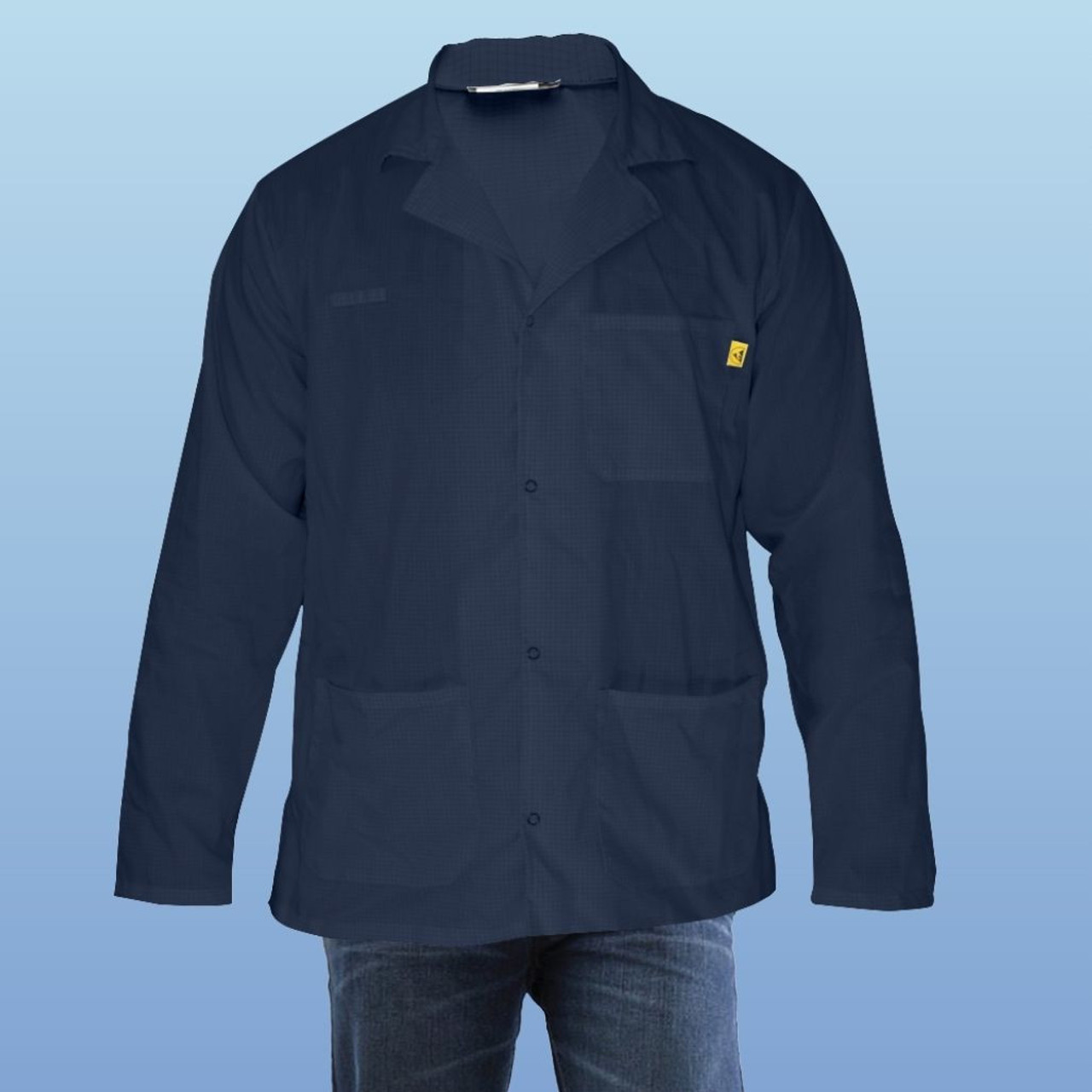 Estatec Polyester ESD Lab Coat with Snap Cuffs
