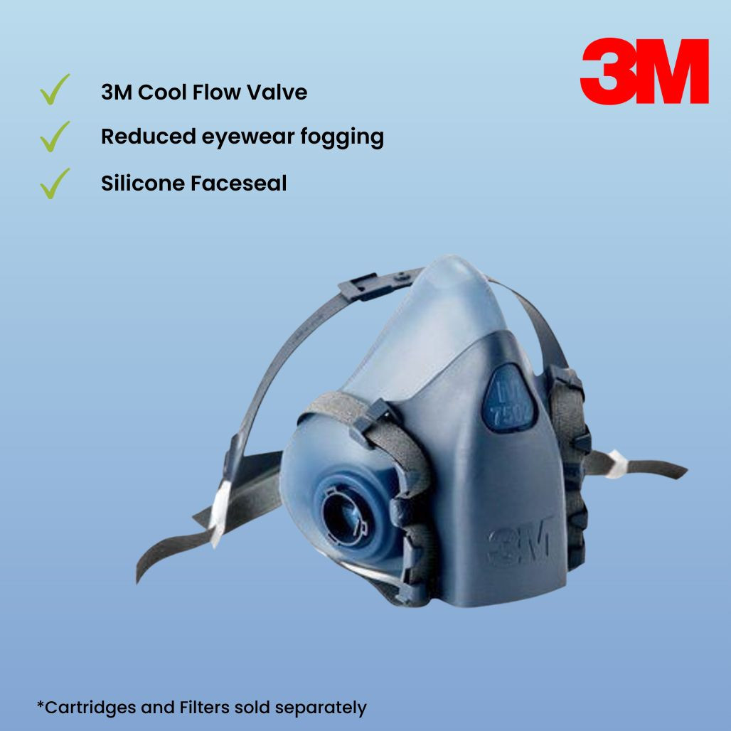 3M 7500 Series Premium Reusable Half Face Respirator
