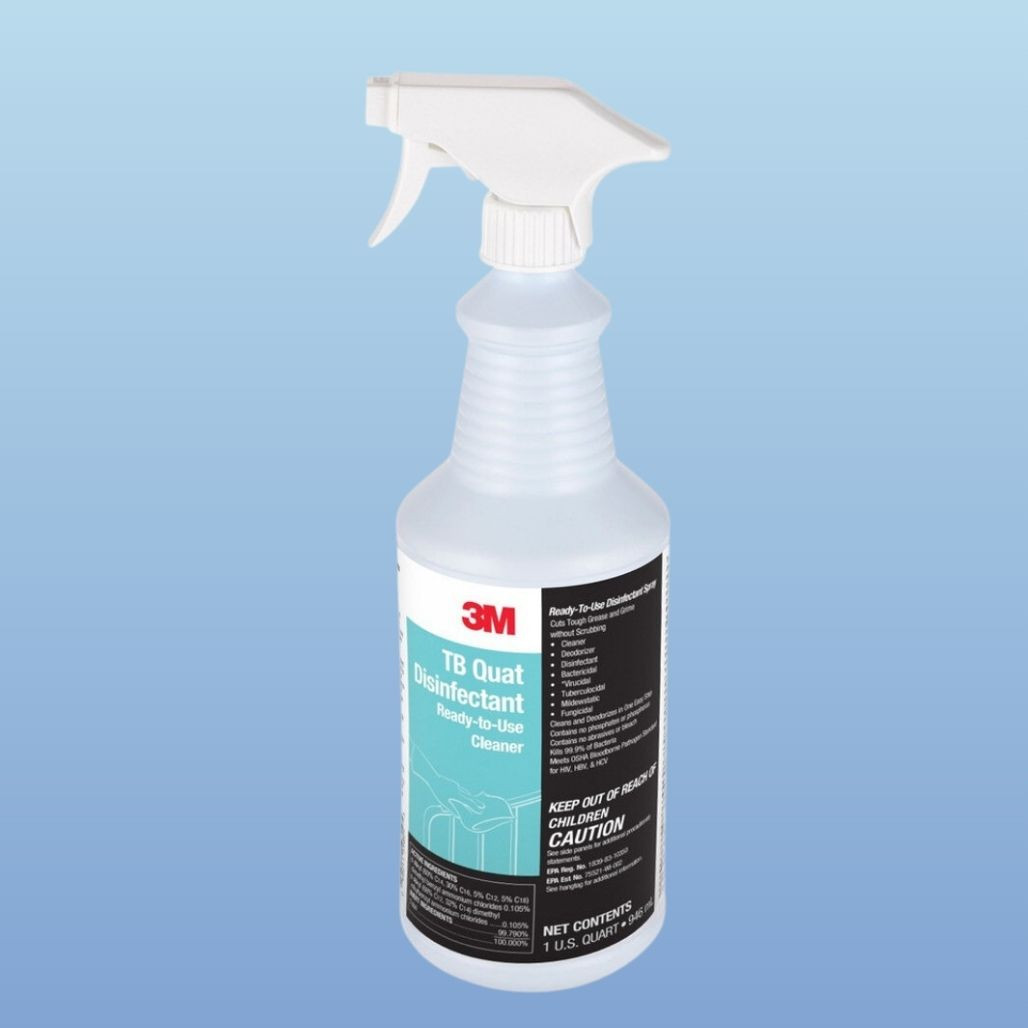 3M TB Quat Disinfectant Ready-To-Use Cleaner, 32 oz Bottle, 12/case by ...