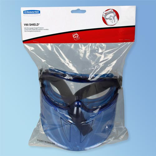 Kimberly-Clark KleenGuard V90 Face Shield Safety Goggles Anti-Fog