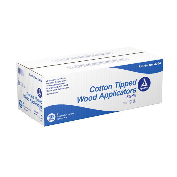 Dynarex 4304 Sterile 6" Cotton Swabs at Harmony