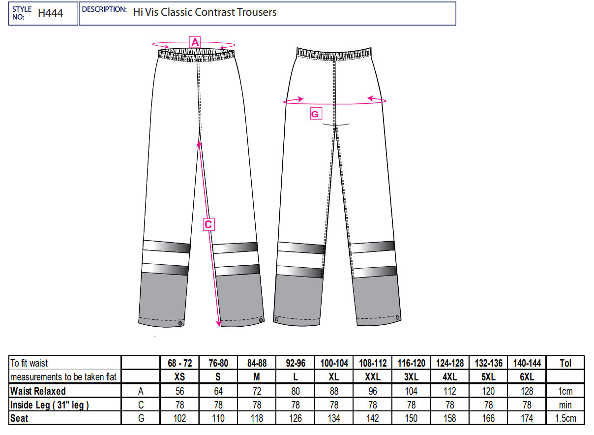 Portwest Traffic Pants | ANSI Class E