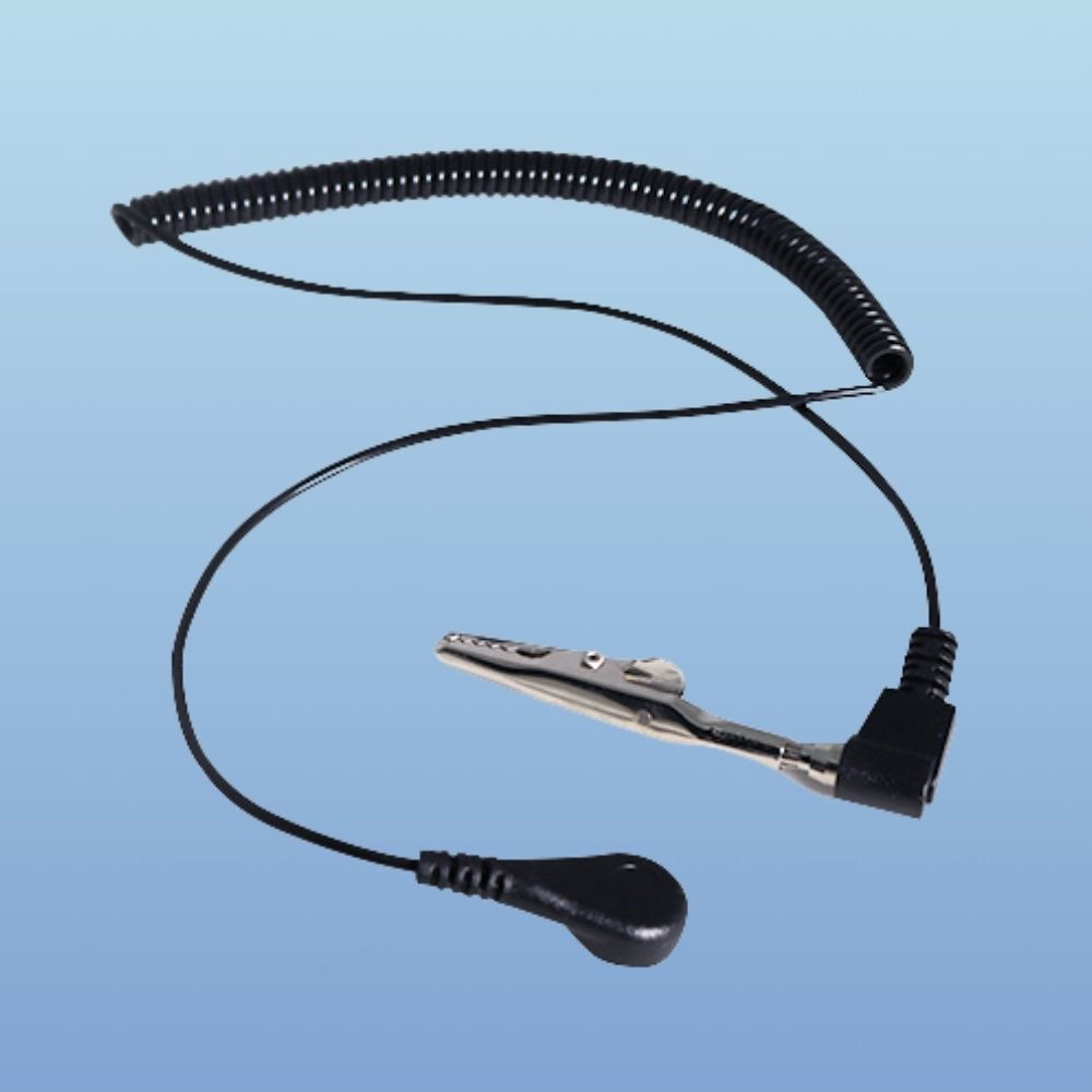 Estatec Elastic Anti-Static Wrist Strap with 6' Coil Cord