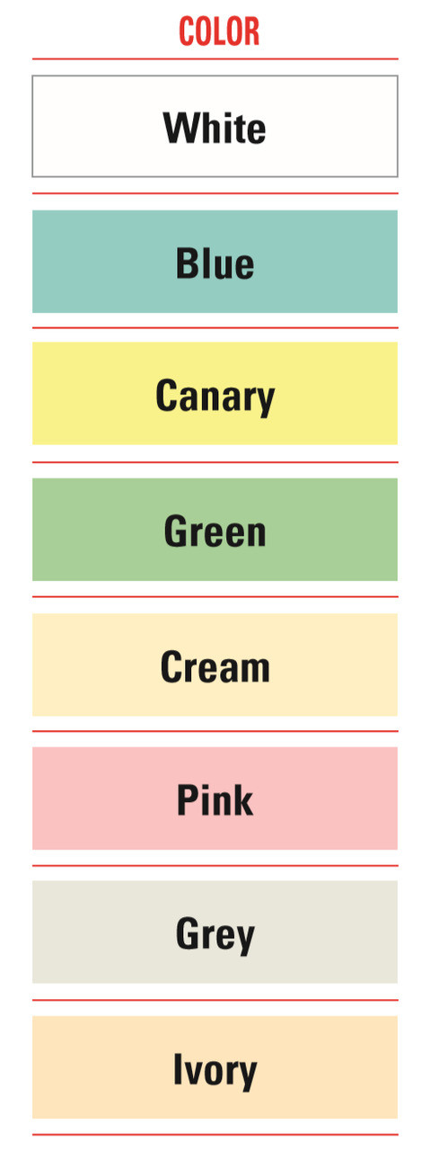 Columbia Clean Room 8.5 x 11" 28# PE Coated Cleanroom Paper