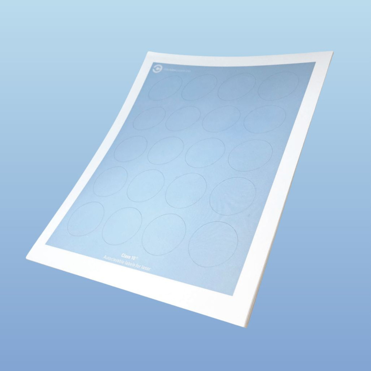 Custom Cleanroom Labels - Class 10, Blank or Pre-printed