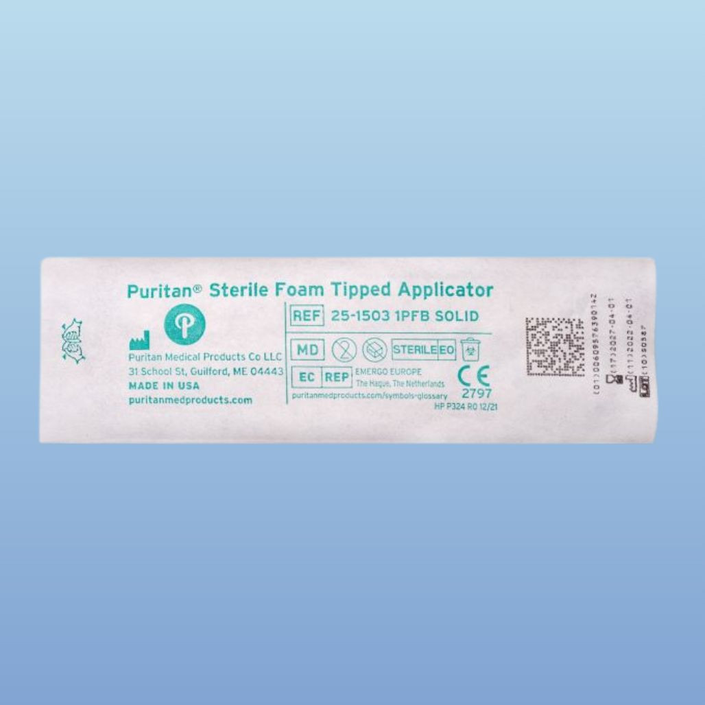 Puritan Sterile 3" Foam Tipped Applicator Swab