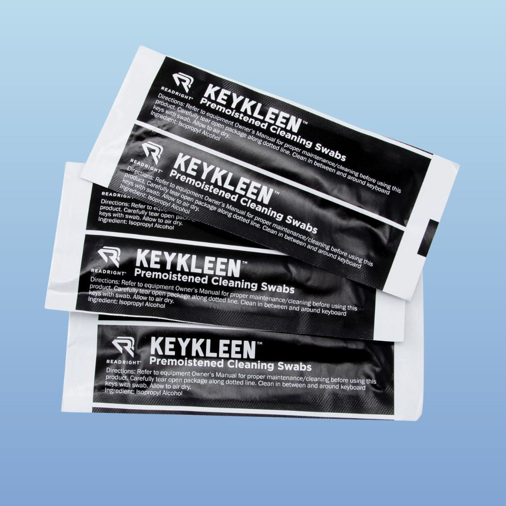 Read Right 1243 KeyKleen Keyboard Swabs | 91% IPA Foam