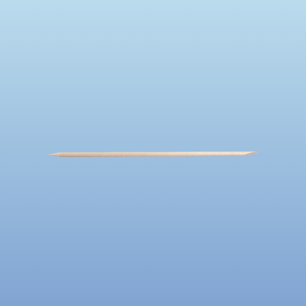 Puritan 2925 Non-Sterile 6" Pointed & Single Bevel Orange Sticks