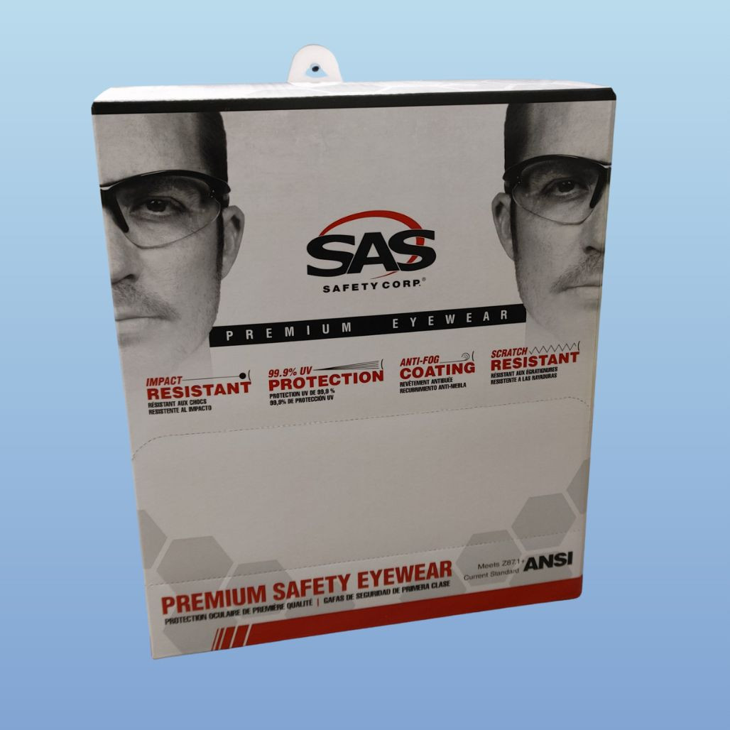 Diamondbacks Safety Glasses with Anti-Fog Clear Lens