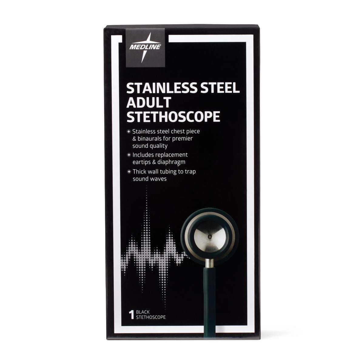 Medline Elite Adult Stainless Steel Stethoscope