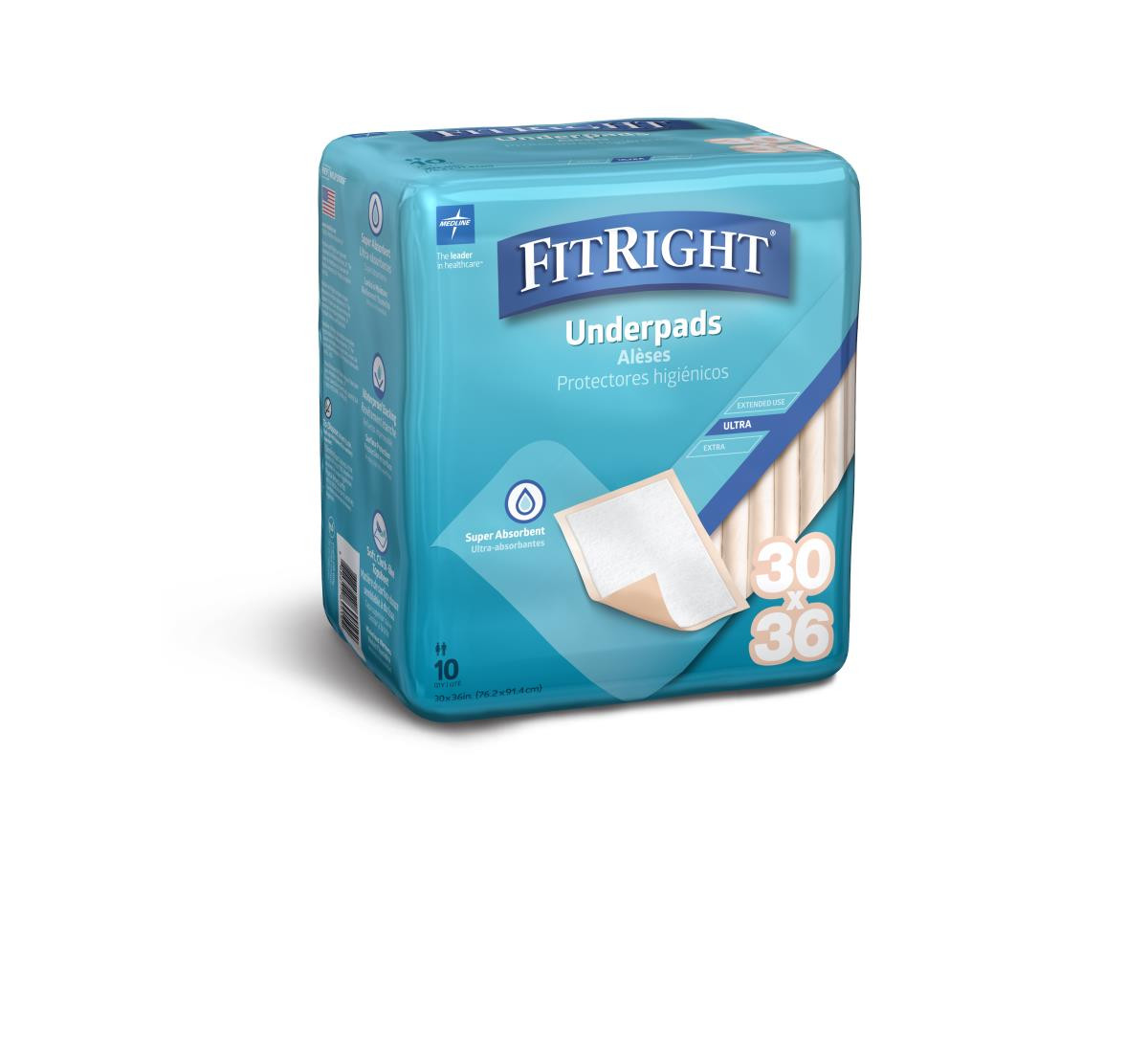 Medline FitRight Disposable Underpads