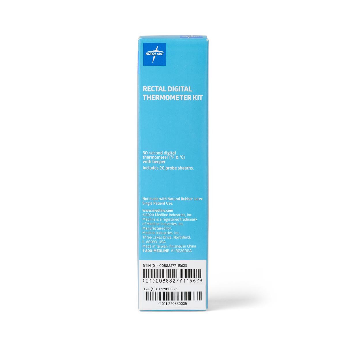 Medline 30-Second Rectal Digital Stick Thermometer