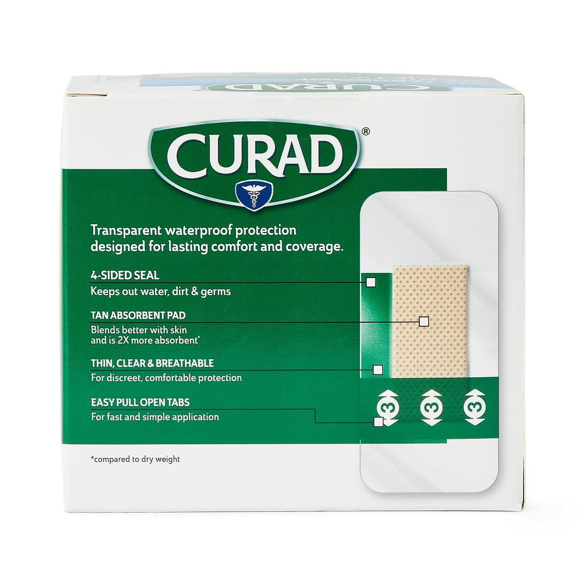 CURAD Waterproof Bandages Variety Pack, 120/box, 24 boxes