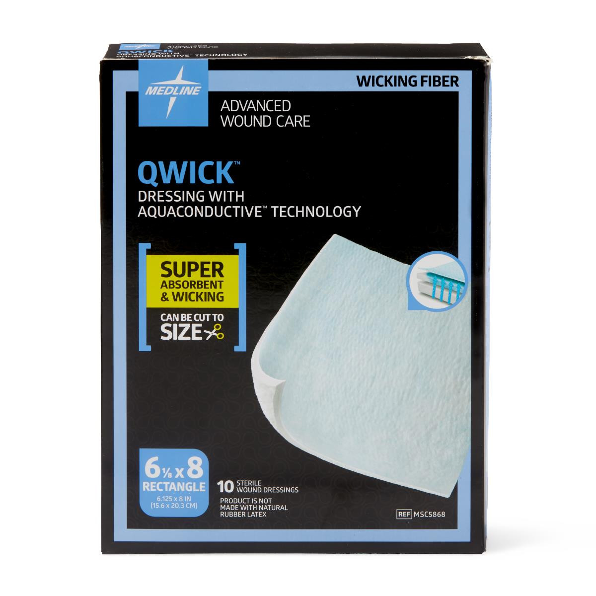 Medline Qwick Nonadhesive Superabsorbent Wound Dressings