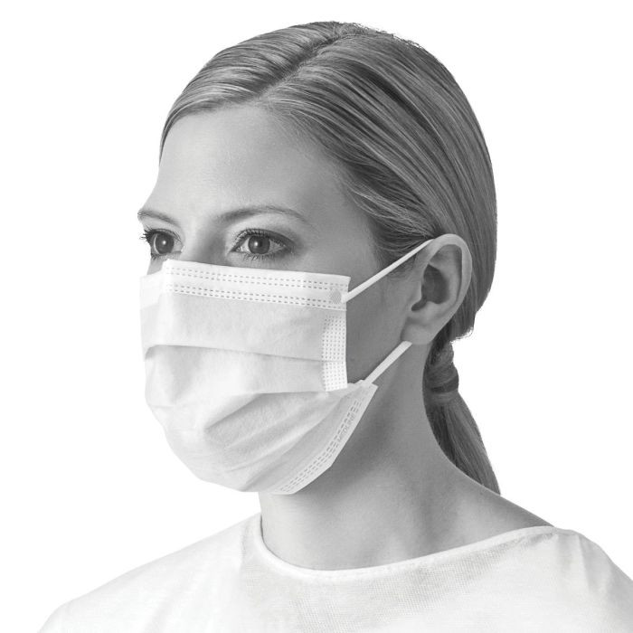 Medline Procedure Face Masks with Ear Loops (ASTM Level 2)