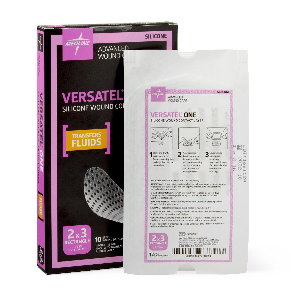 Medline Versatel One Contact Layer Wound Dressings