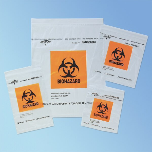 Stick-on Biohazard Infectious Waste Bag