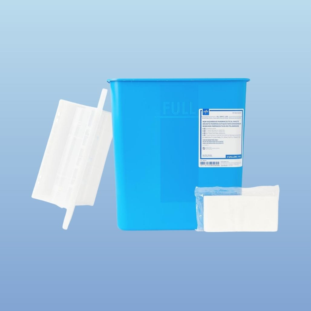 Medline Pharmaceutical Waste Containers - 2 gallon