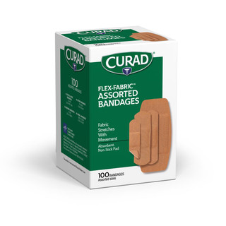 CURAD Bandage Variety Pack, Assorted Sizes, 200/box, 24 boxes