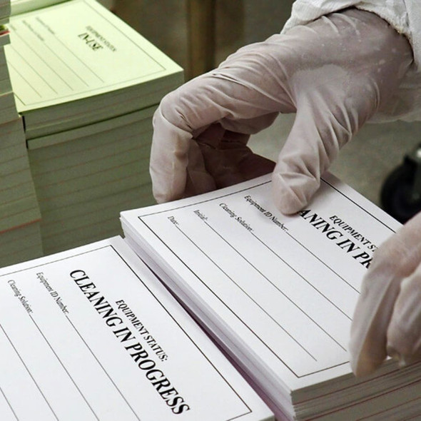 Cleanroom Sticky Notes, 3 in. x 3 in., 100/pad - White, Blue