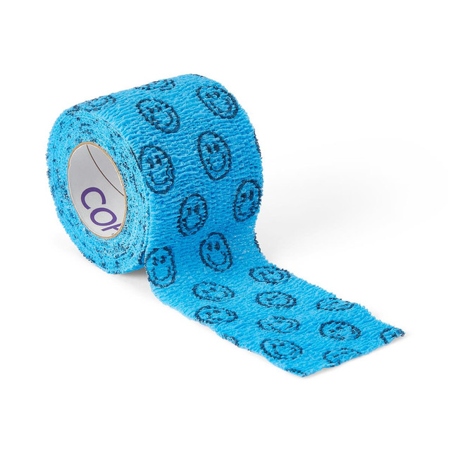 Medline CoFlex Self-Adherent Bandages, Smiley Face Design