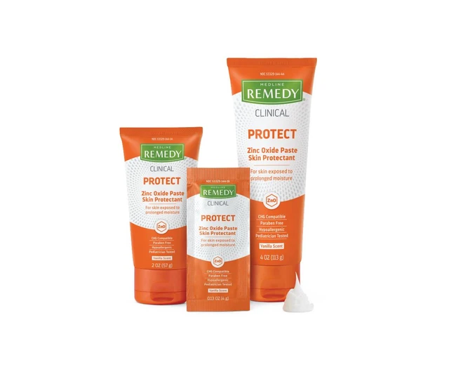 Medline Remedy Essentials Zinc Oxide Protectant Paste, 4 oz.