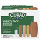 CURAD Bandage Variety Pack, Assorted Sizes, 200/box, 24 boxes