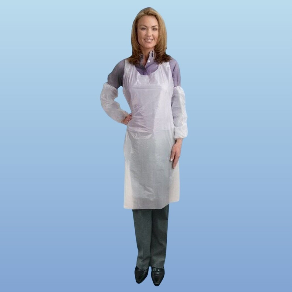 Liberty 2846B Disposable Blue 1.25 Mil Polyethylene Aprons