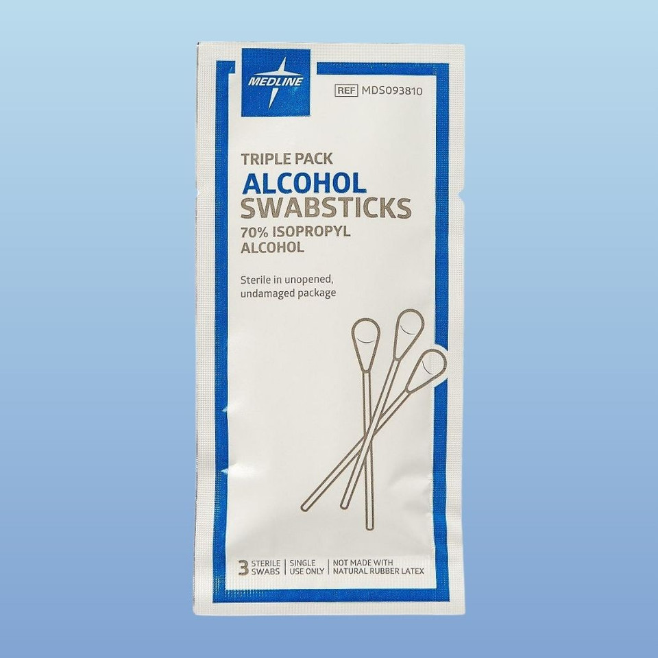Medline 70% IPA Sterile Alcohol Swabsticks