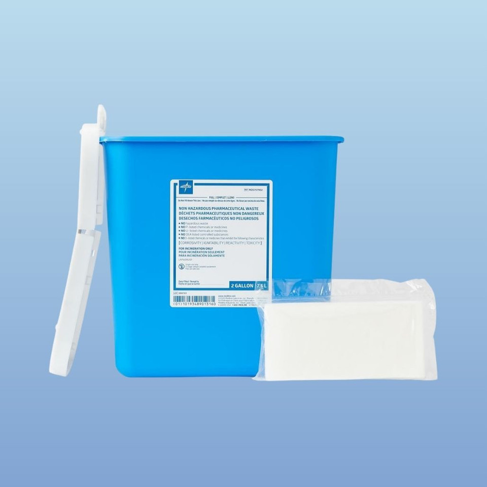 Medline Pharmaceutical Waste Containers - 2 gallon