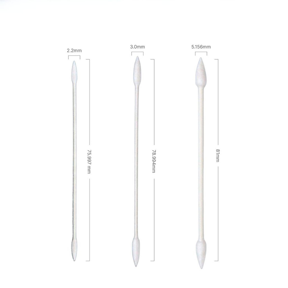 Puritan Double Pointed Tip Cotton Swab Bundle, Lint-Free, (150 Swabs)