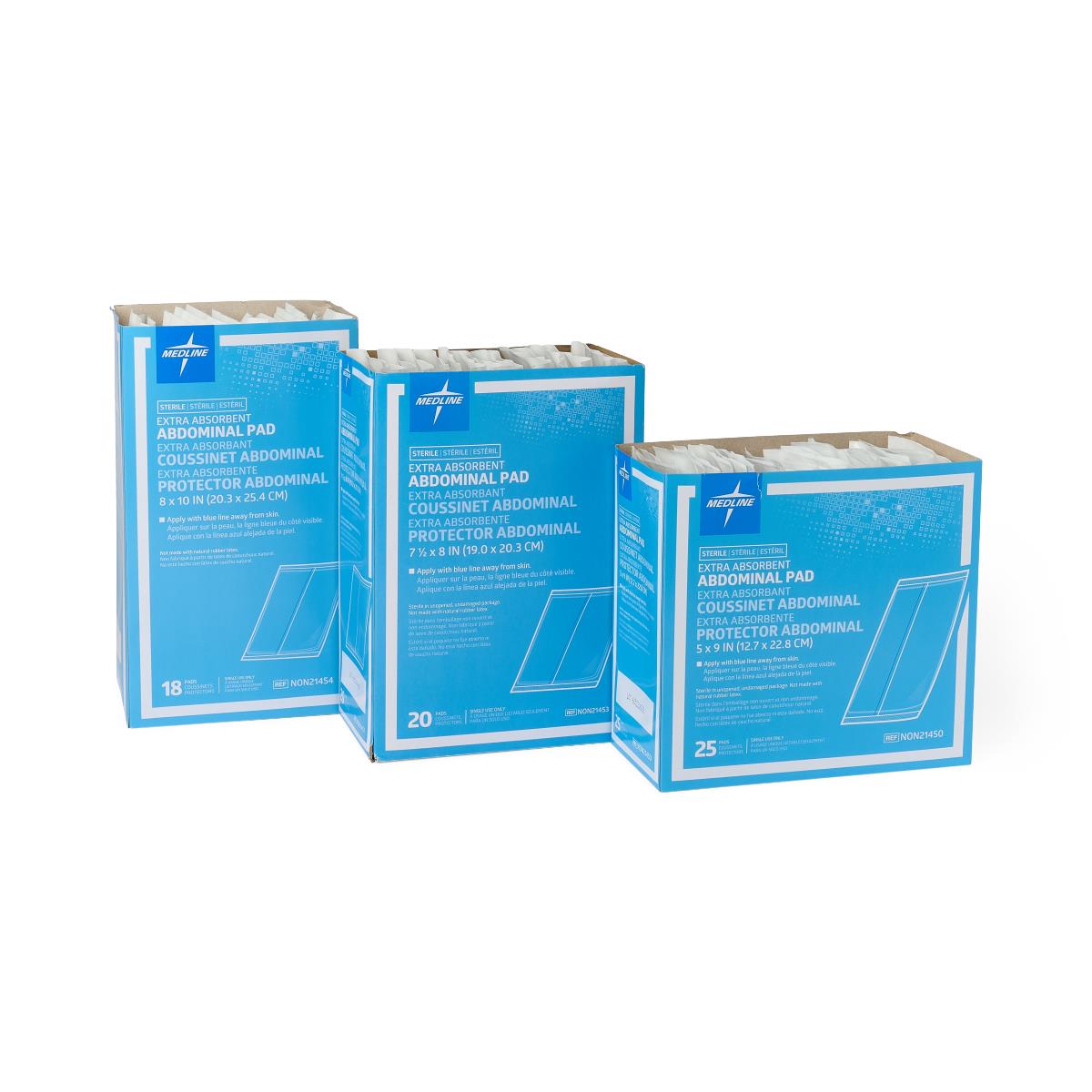 Medline Sterile Abdominal Pad, 5" x 9" (NON21450)