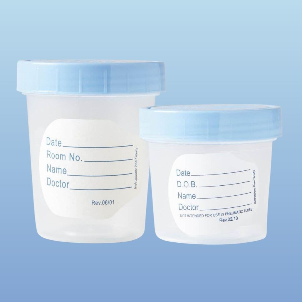 Medline Sterile Specimen Containers, 4 oz and 4.5 oz