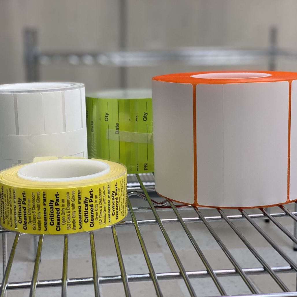 Custom Cleanroom Labels - Class 10, Blank or Pre-printed